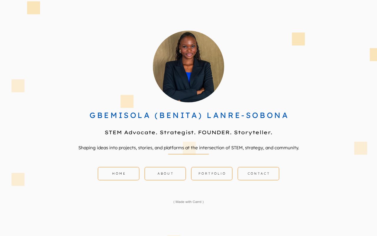 Gbemisola | STEM Advocate, Startup Founder & Storyteller